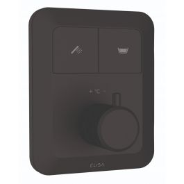 Push Button Dual outlet Concealed Mixer – Matt Black